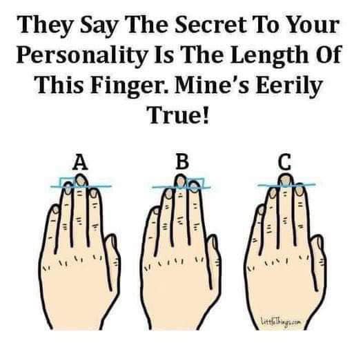 The length of your finger shows which personality you have - Spirit Wings